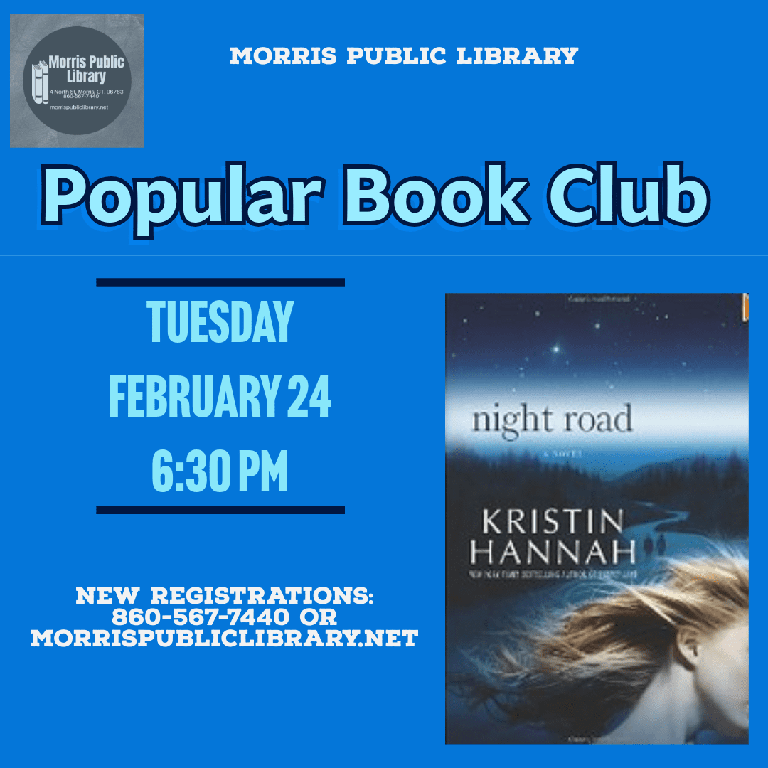 Popular Book Club, Tuesday, February 24, 6:30 PM - Morris Public Library